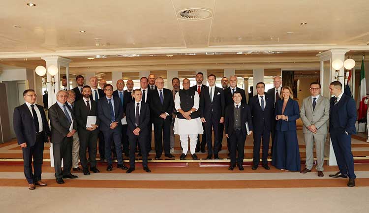 Defence Minister meets top Italian defence industry leaders in Rome